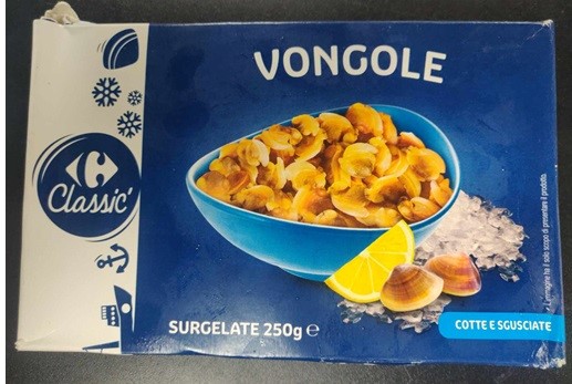 Food Alert: Carrefour Classic, Deshelled and cooked clams (frozen ...